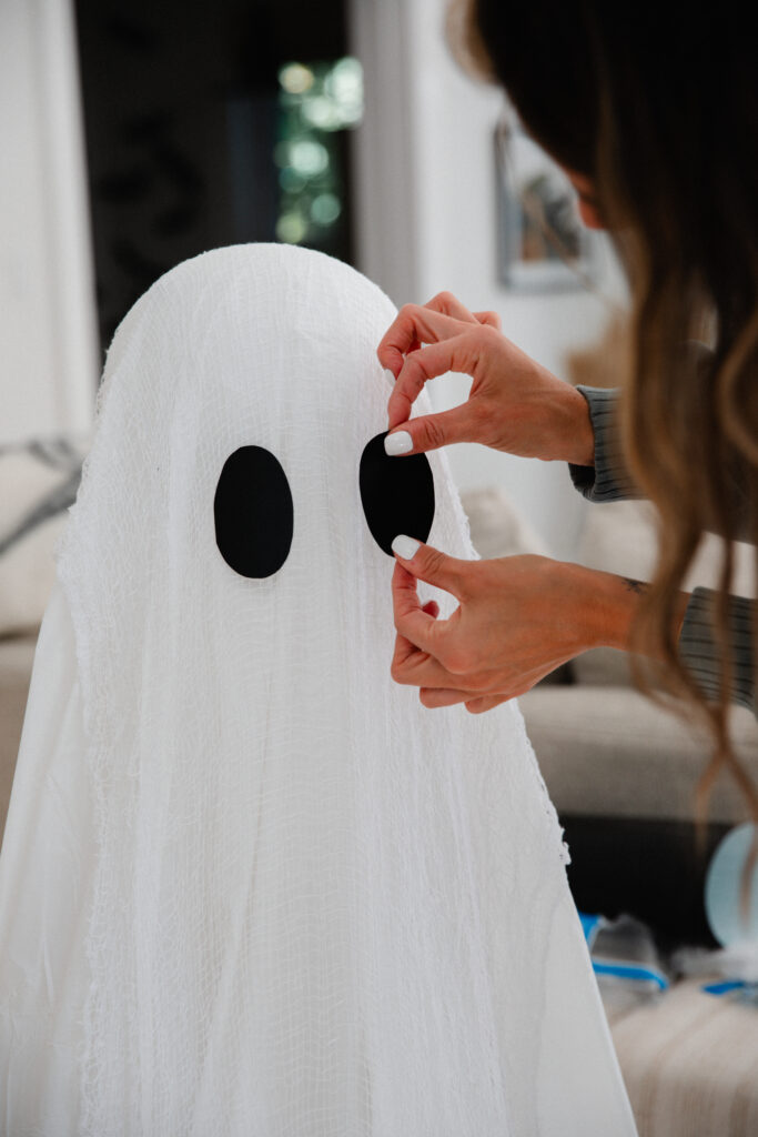 DIY Light Up Ghosts Decor | Outdoor Safe & Pottery Barn Inspired - Lauren McBride